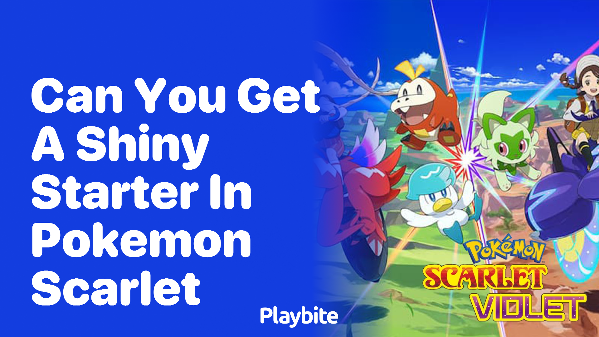 Can you get a shiny starter in Pokemon Scarlet? - Playbite
