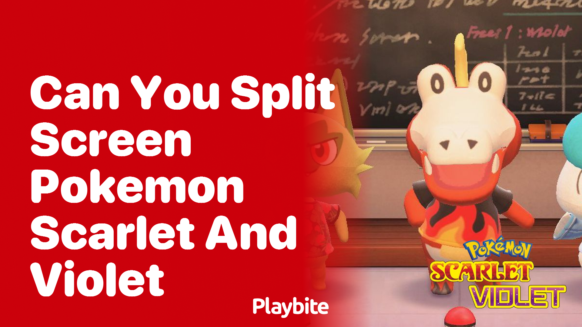 Can you split screen Pokemon Scarlet and Violet? - Playbite