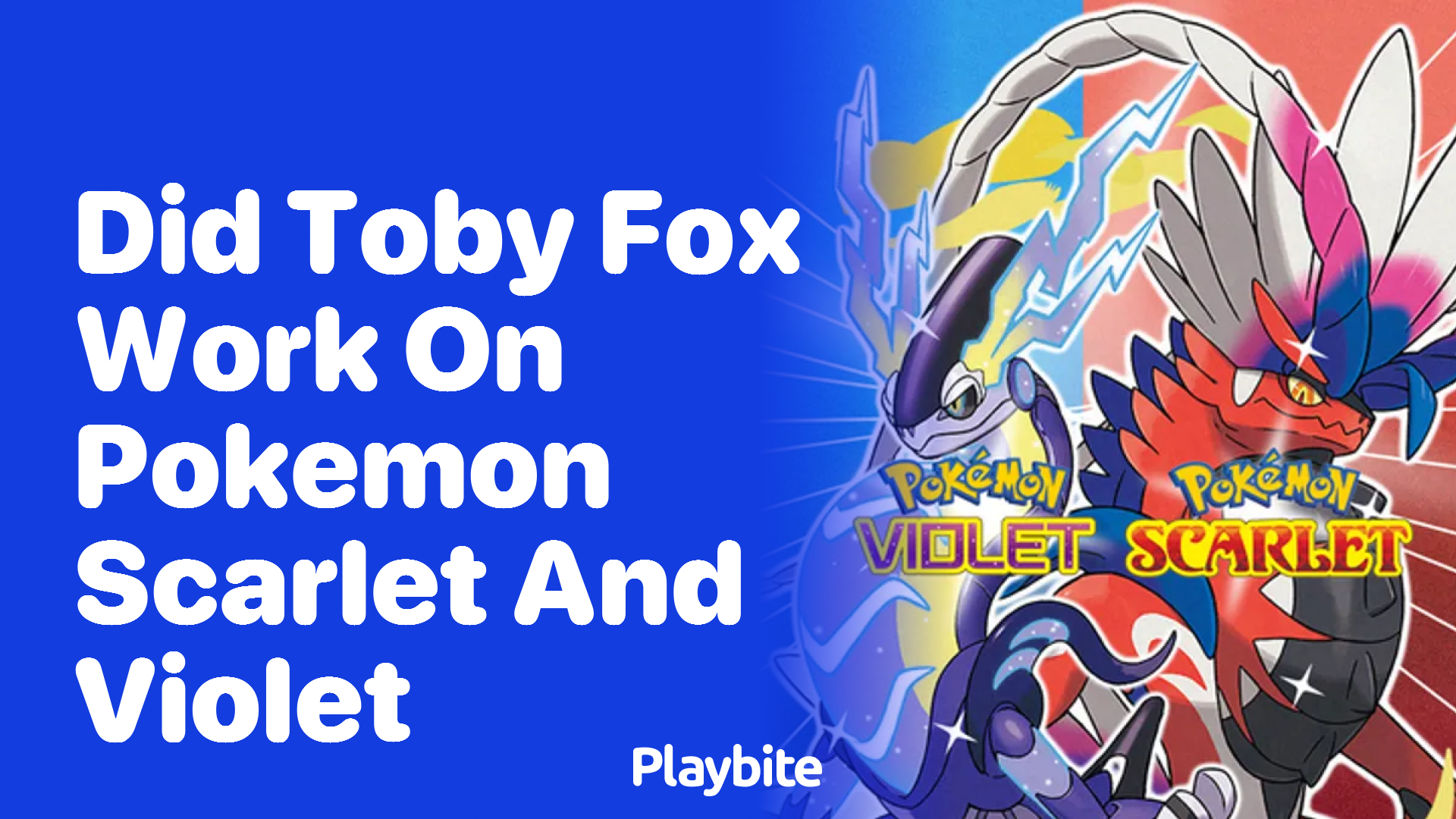 Did Toby Fox work on Pokemon Scarlet and Violet? - Playbite