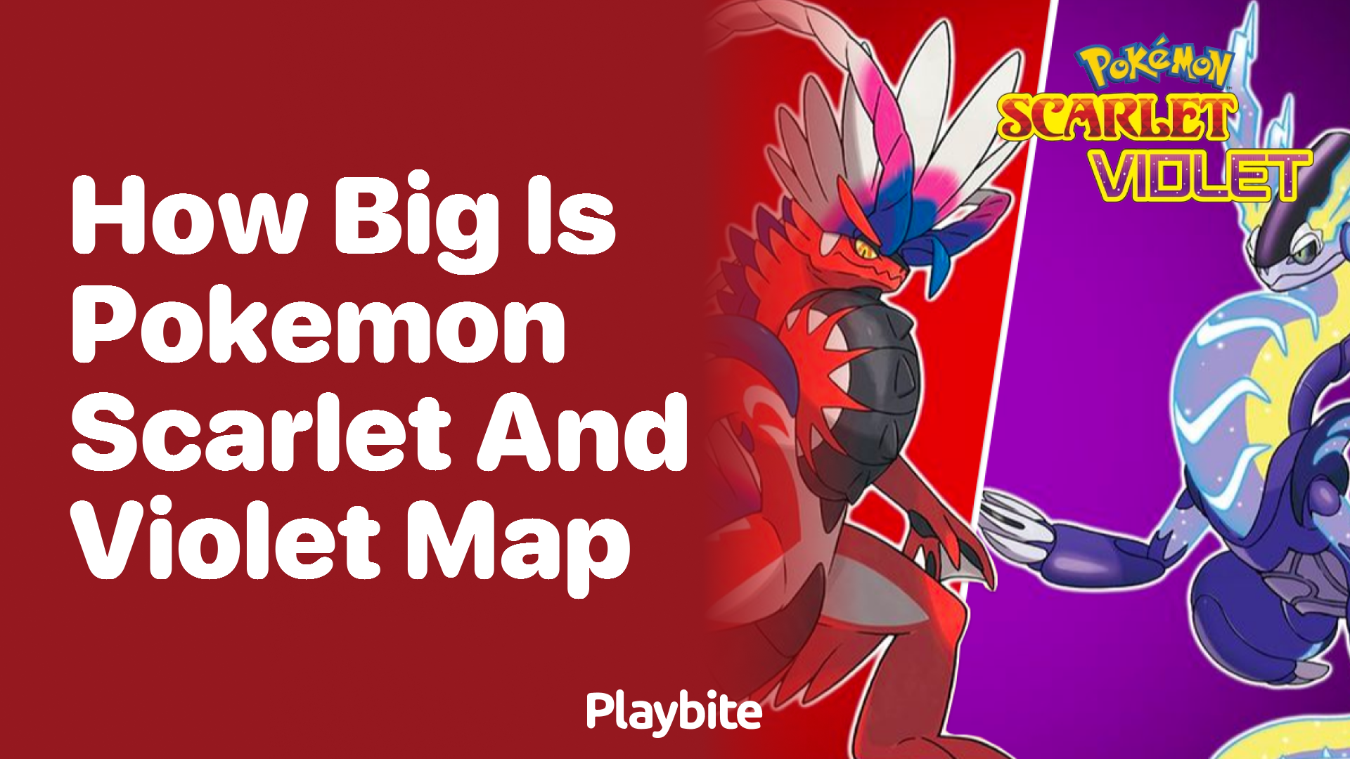 How big is the map in Pokemon Scarlet and Violet? - Playbite