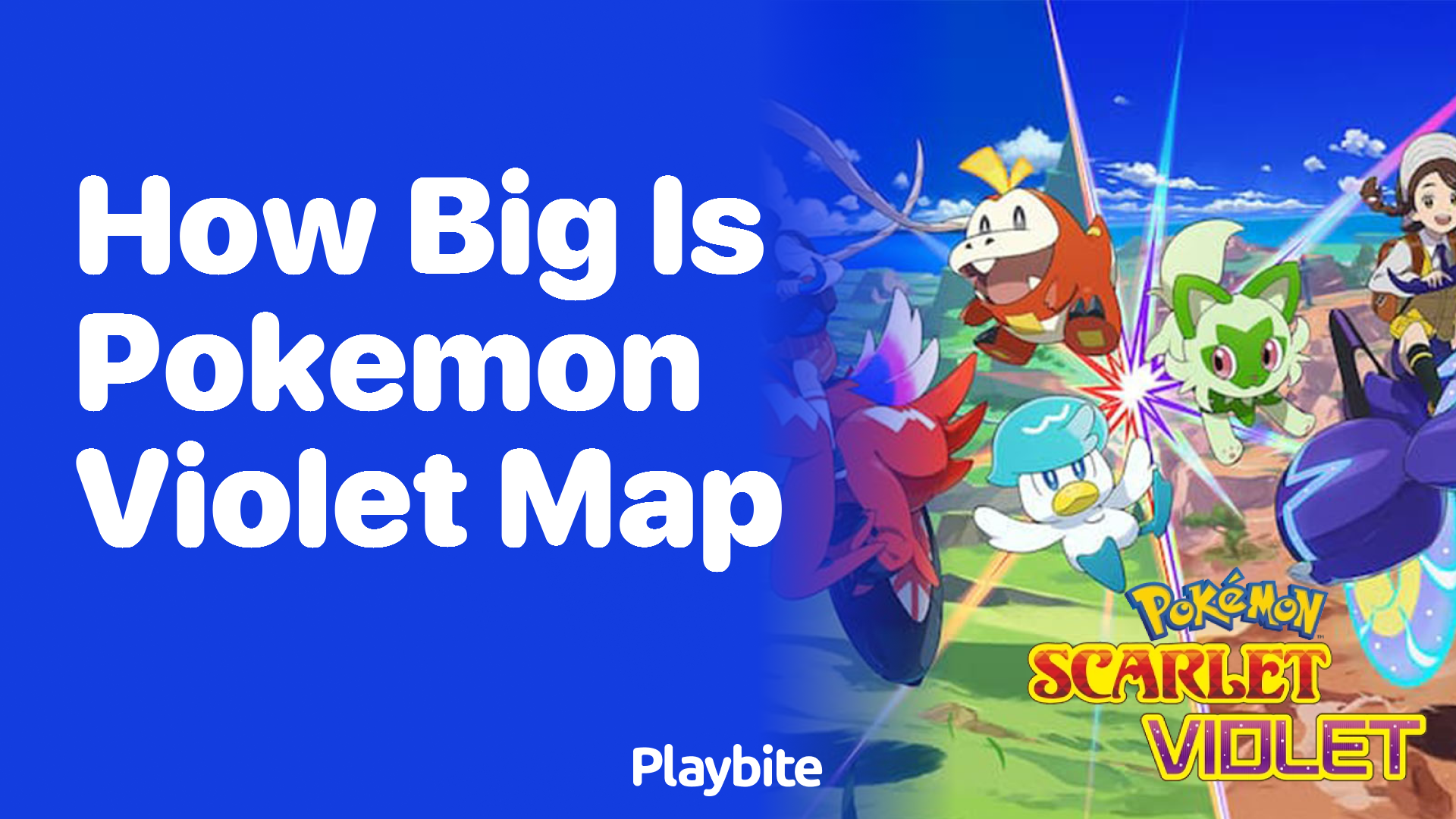 How Big is the Pokemon Violet Map? - Playbite