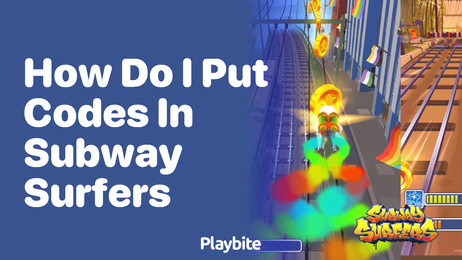How do I input codes in Subway Surfers? - Playbite