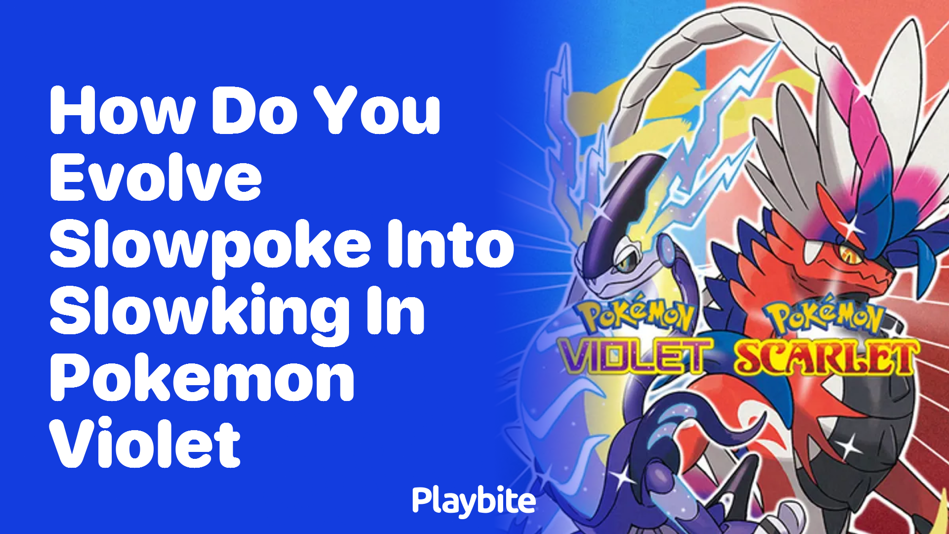 How do you evolve Slowpoke into Slowking in Pokemon Violet? - Playbite