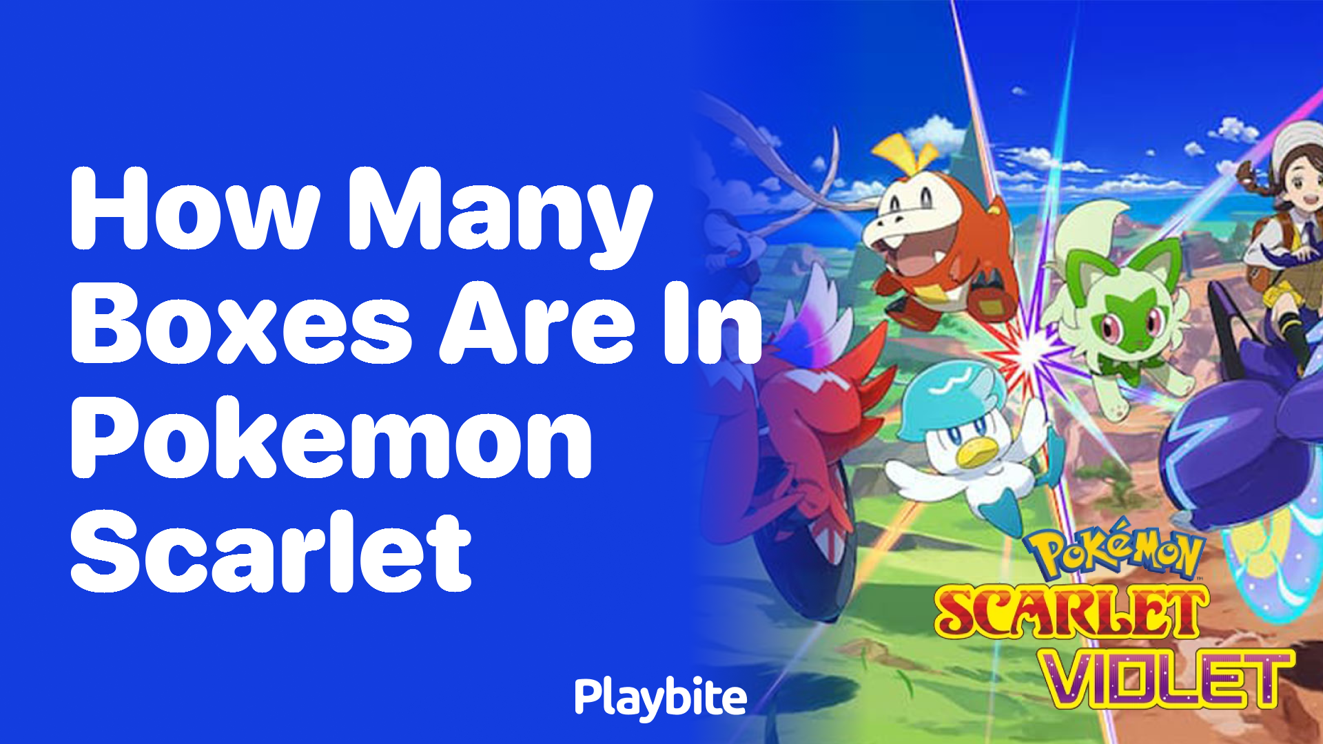 How many boxes are in Pokemon Scarlet? - Playbite