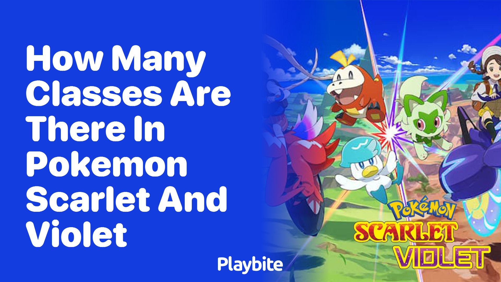 How many classes are there in Pokemon Scarlet and Violet? - Playbite