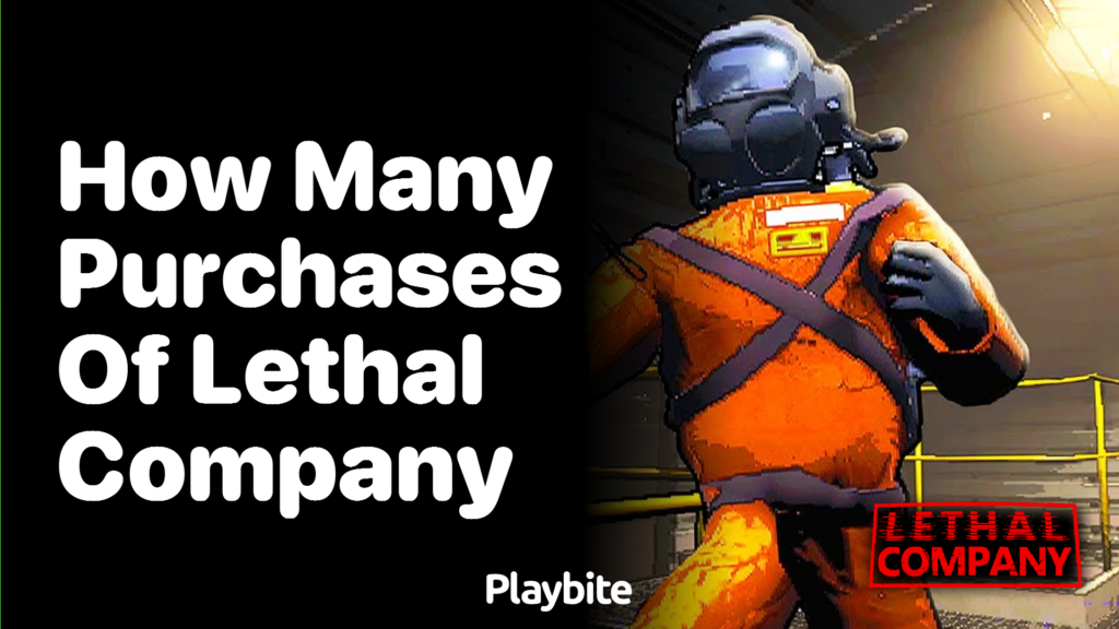 How many people have purchased Lethal Company? - Playbite