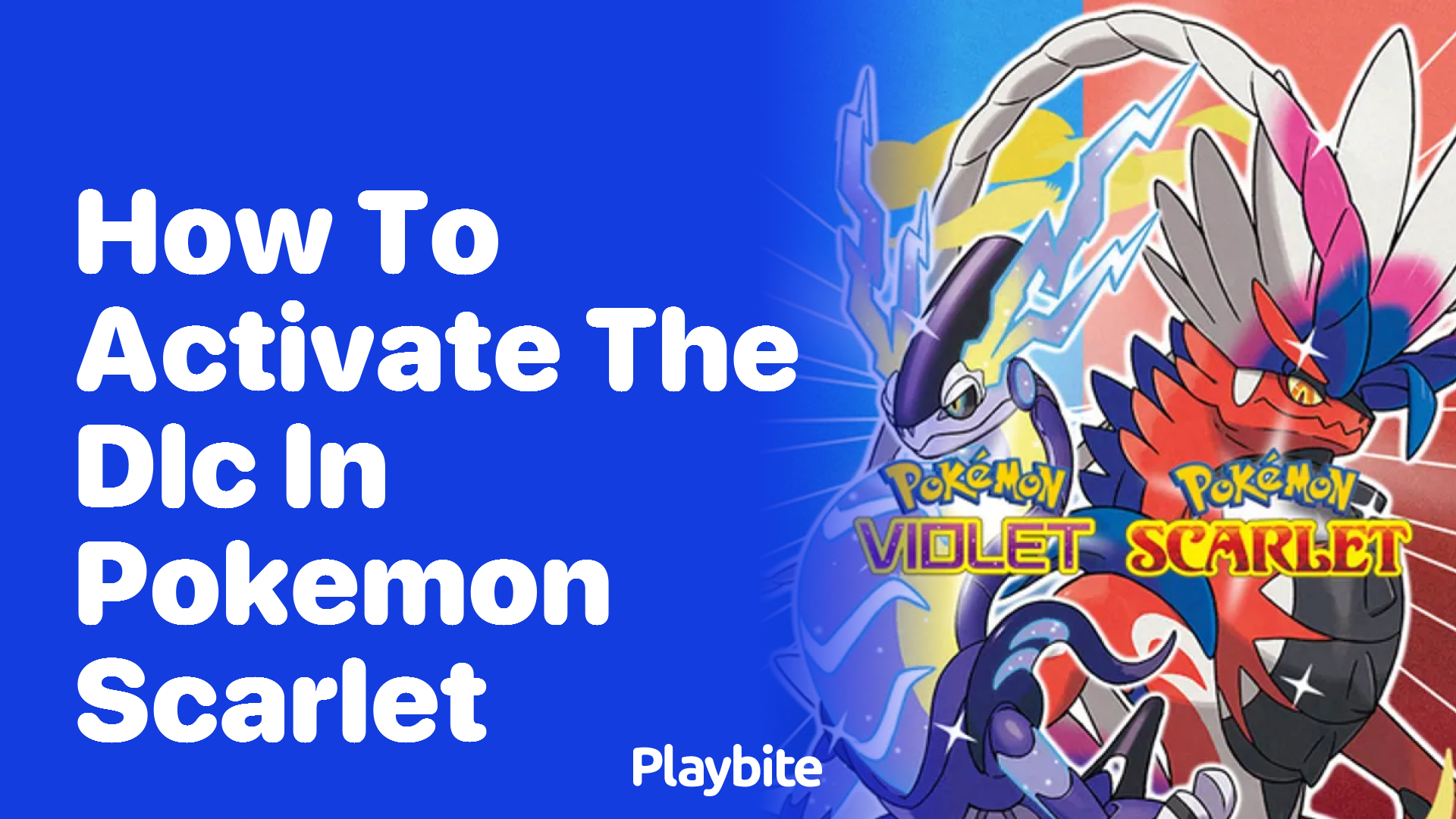 How to Activate the DLC in Pokemon Scarlet - Playbite