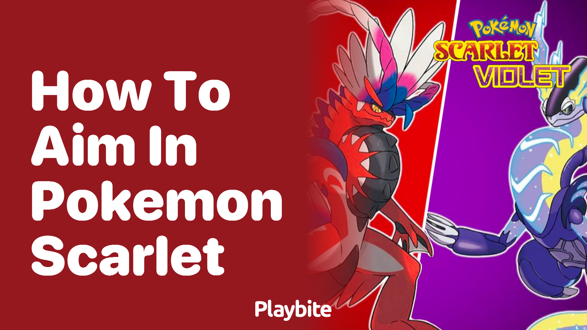 How to aim in Pokemon Scarlet - Playbite