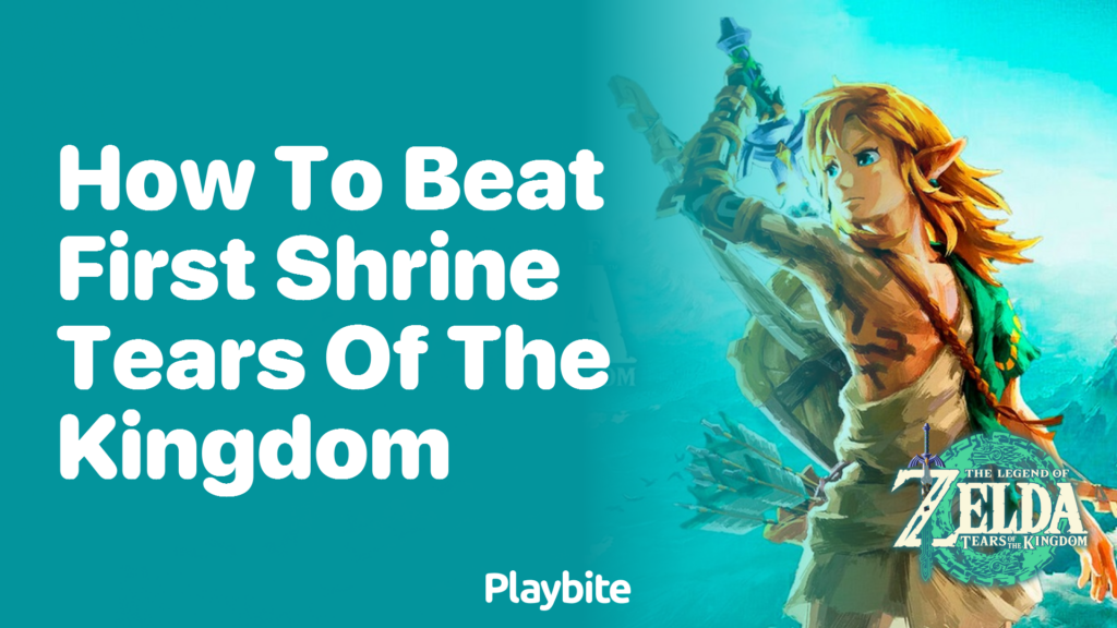 How to Beat the First Shrine in Tears of the Kingdom - Playbite