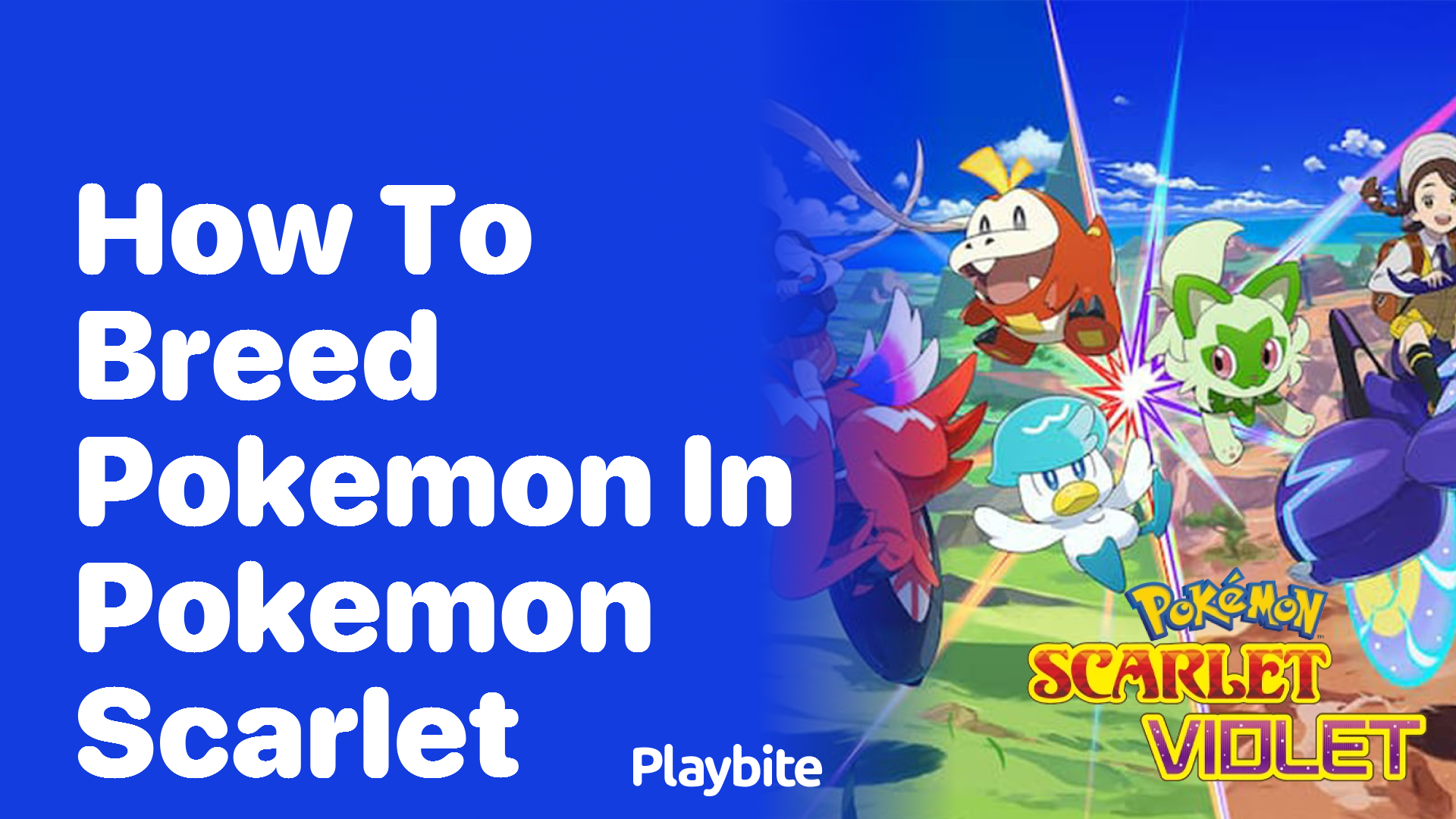 How to Breed Pokemon in Pokemon Scarlet - Playbite