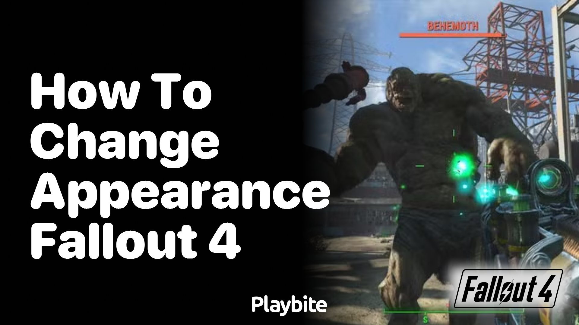 How to Change Your Appearance in Fallout 4 - Playbite