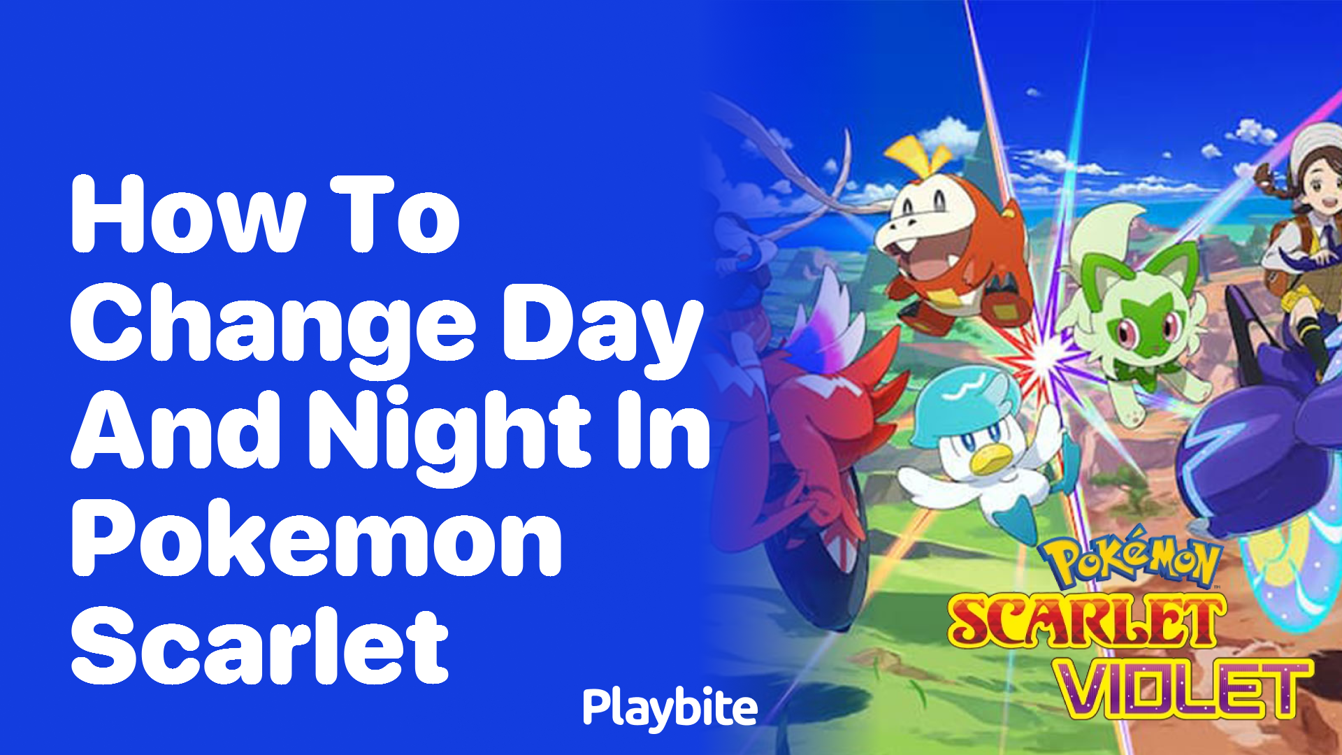 How to Change Day and Night in Pokemon Scarlet - Playbite