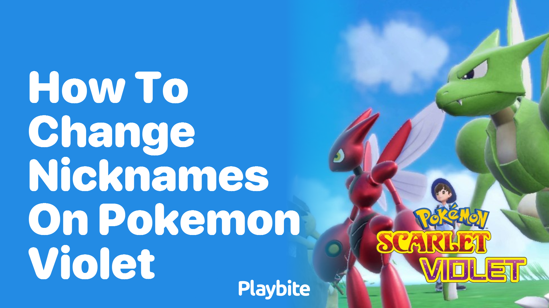 How to change nicknames on Pokemon Violet - Playbite