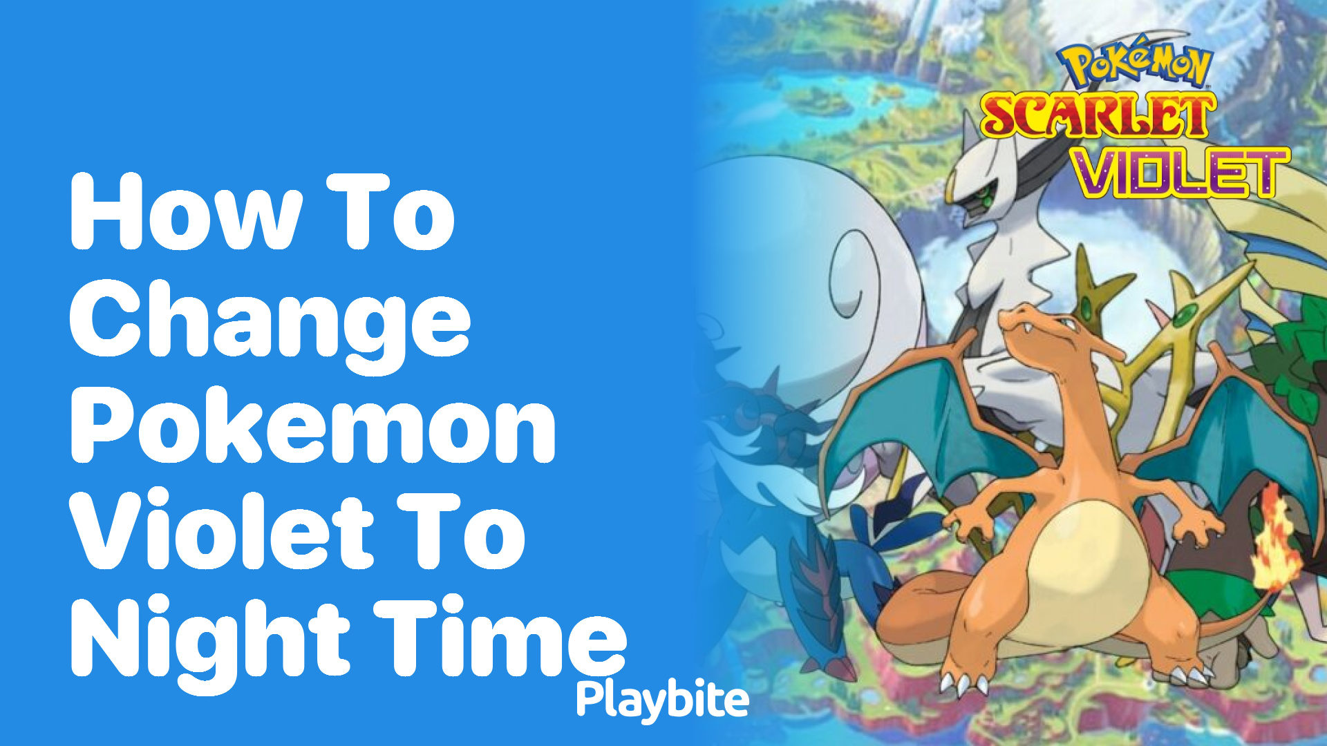 How to change Pokemon Violet to night time - Playbite