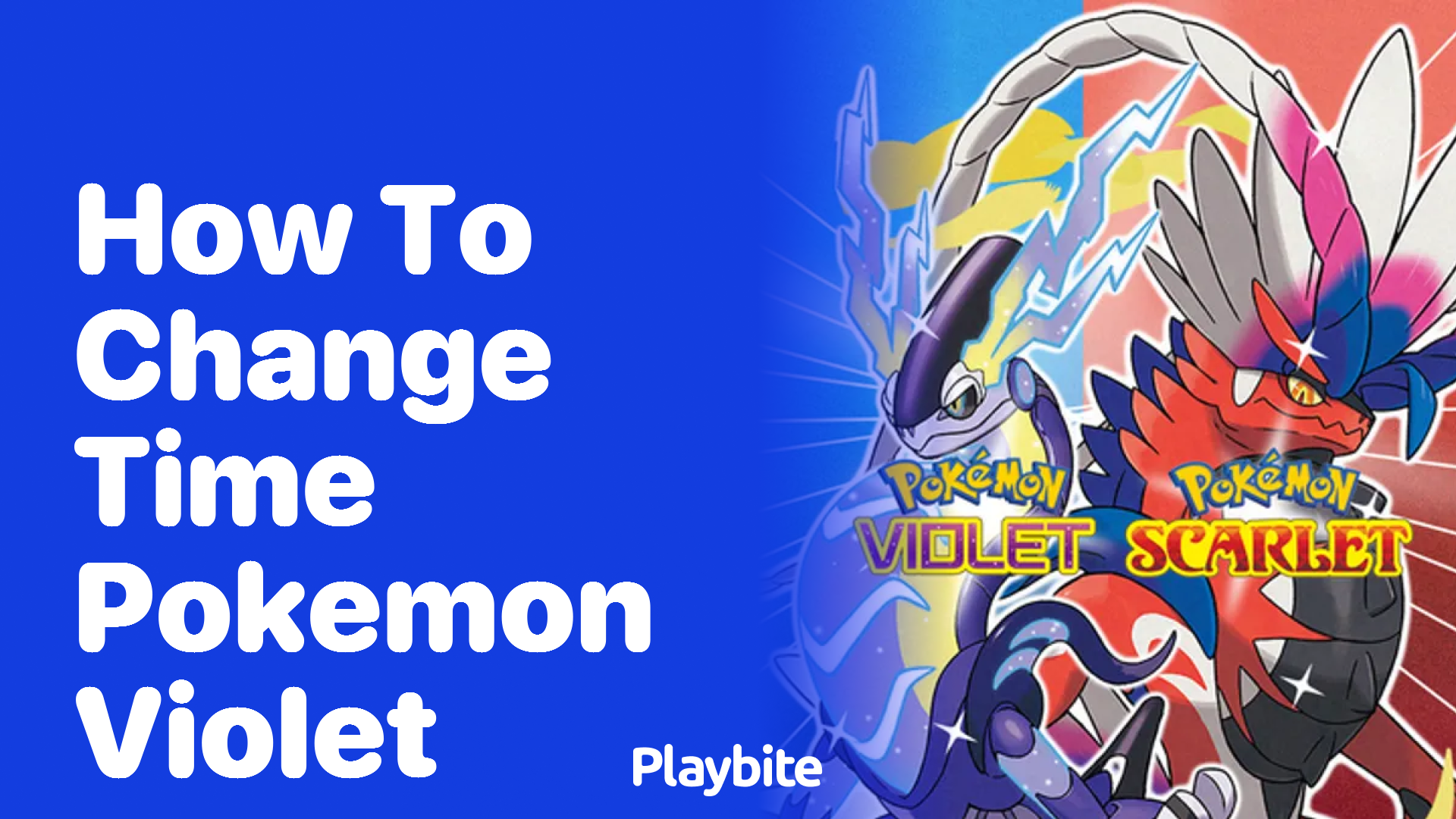 How to Change Time in Pokemon Violet - Playbite