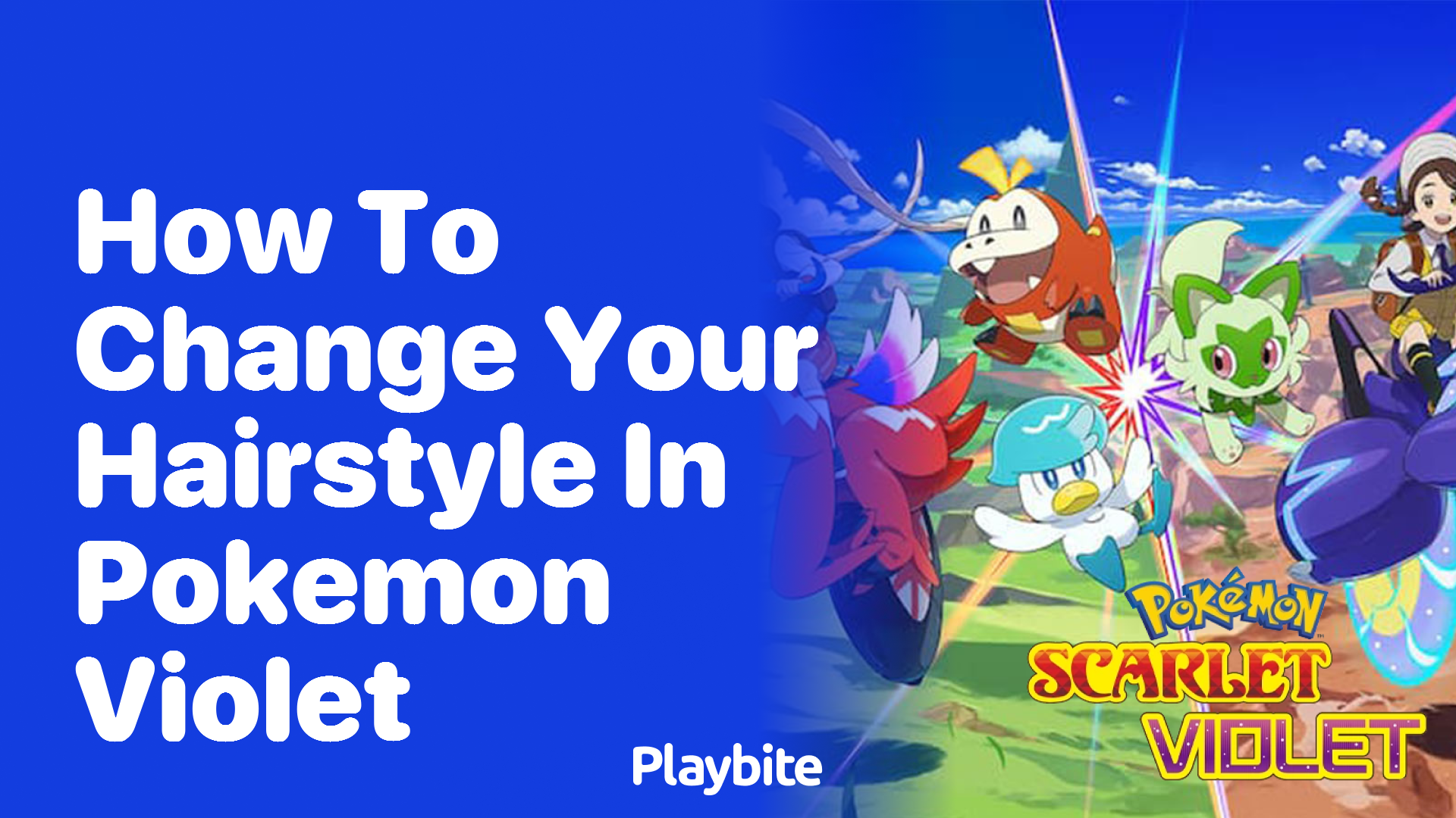 How to change your hairstyle in Pokemon Violet - Playbite