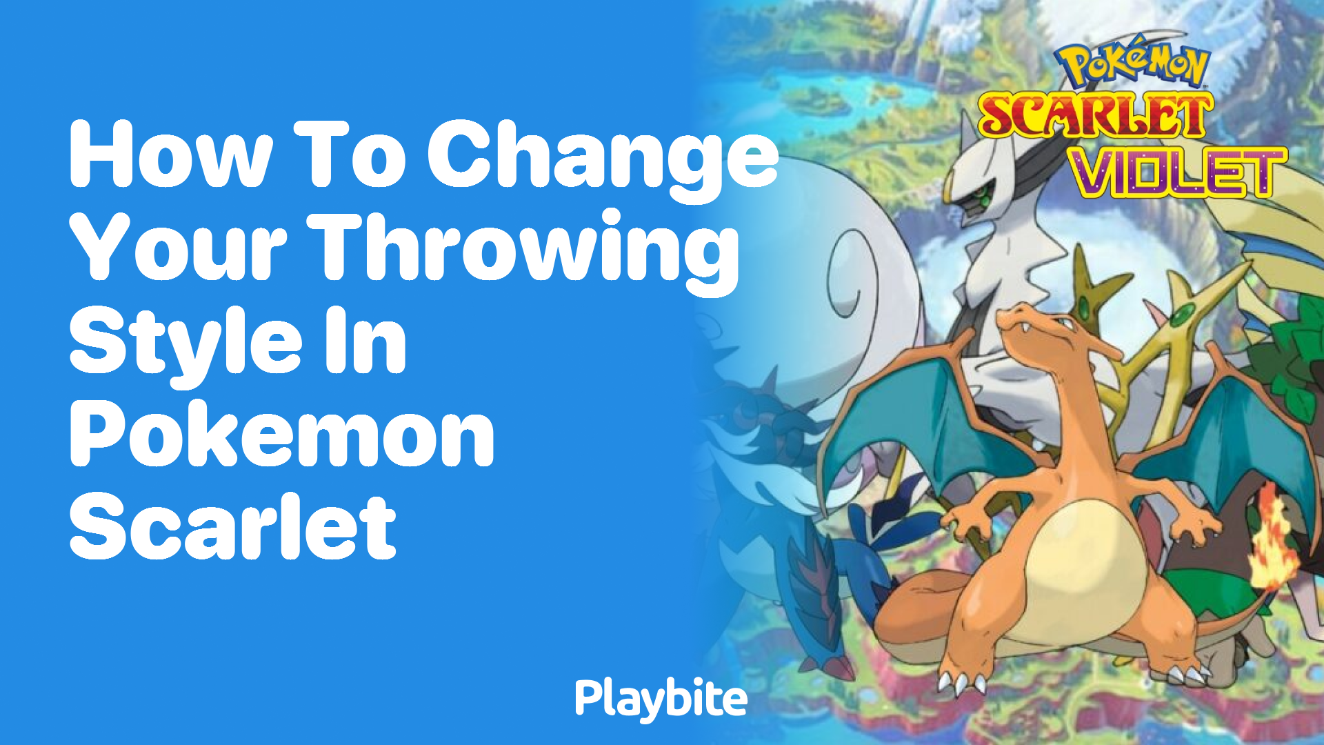 How to change your throwing style in Pokemon Scarlet - Playbite