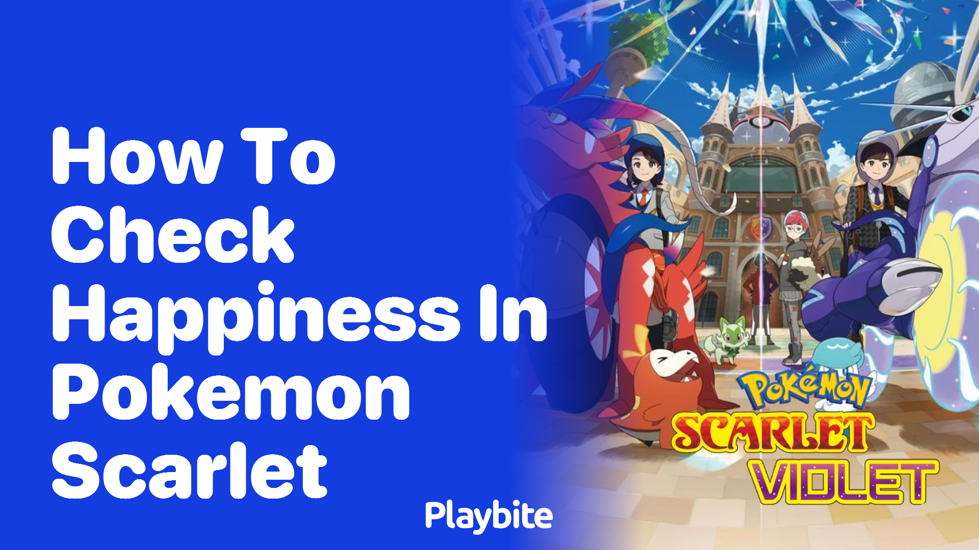 How to Check Happiness in Pokemon Scarlet - Playbite