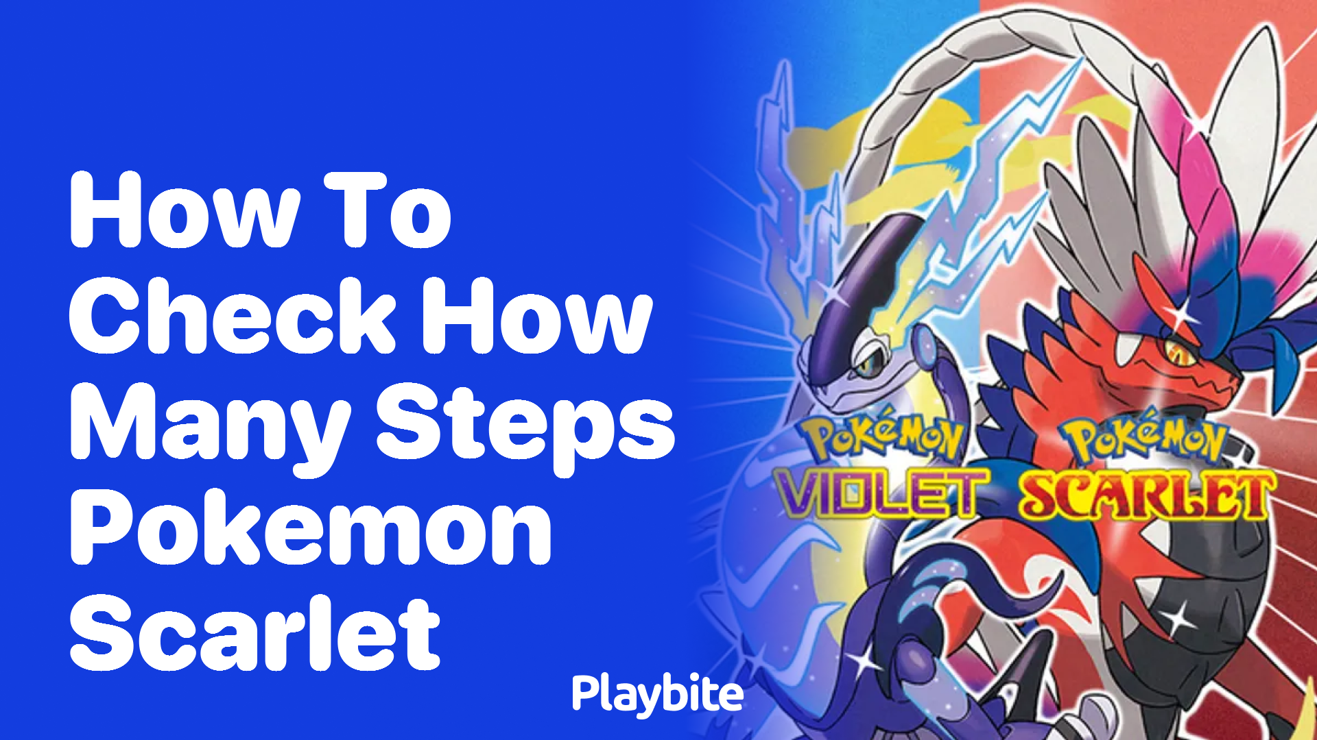 How to check how many steps in Pokémon Scarlet - Playbite