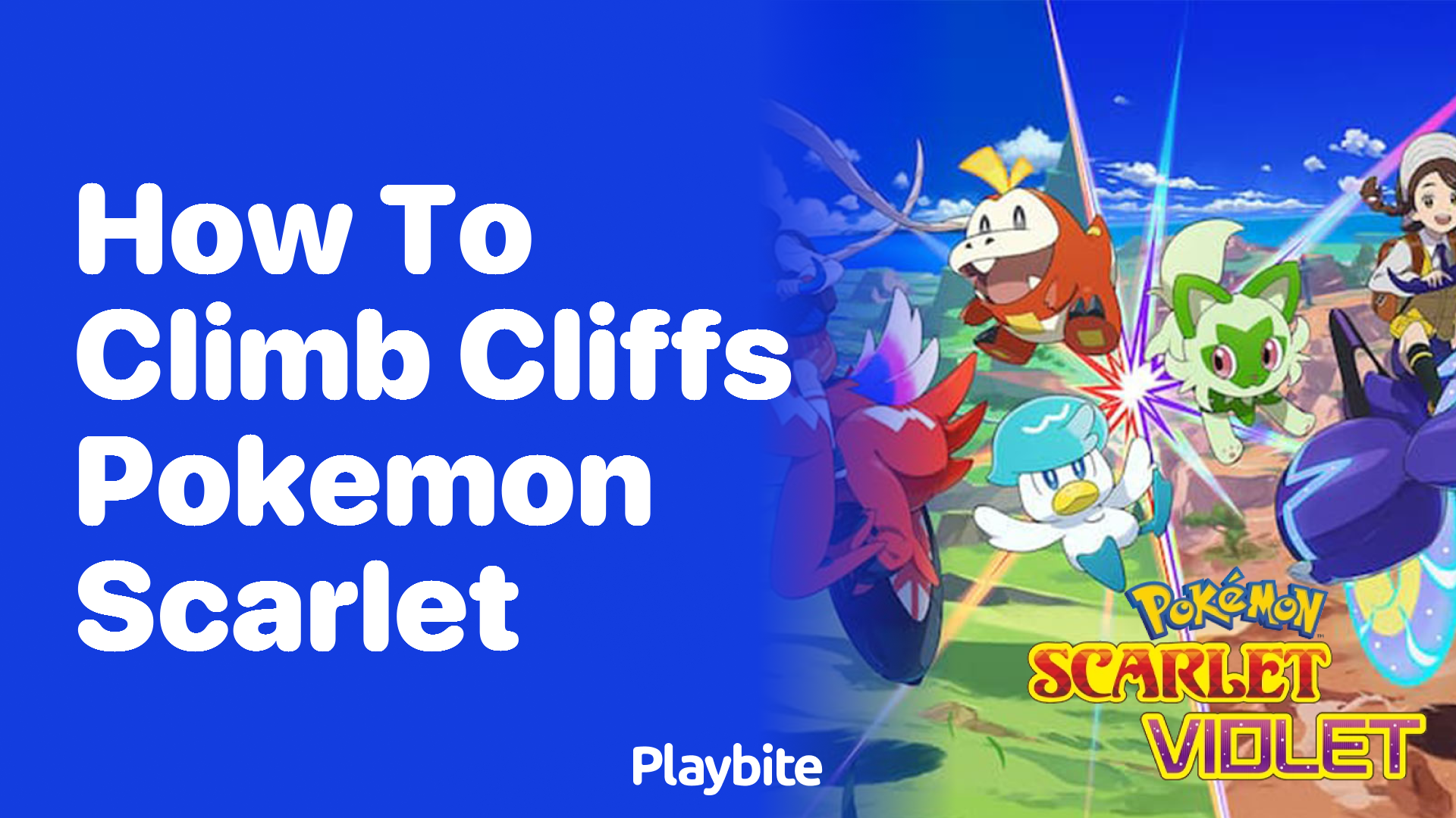 How to Climb Cliffs in Pokemon Scarlet - Playbite