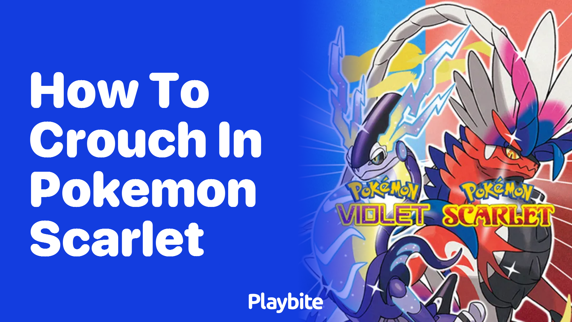 How to Crouch in Pokemon Scarlet - Playbite
