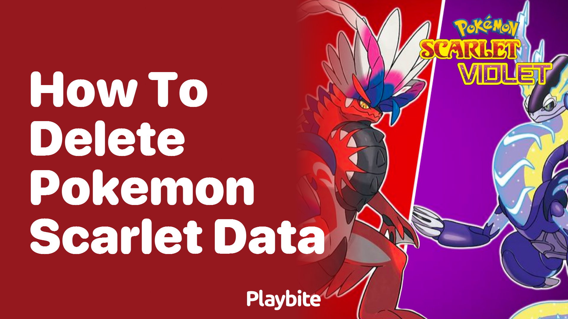 How to Delete Pokemon Scarlet Data - Playbite