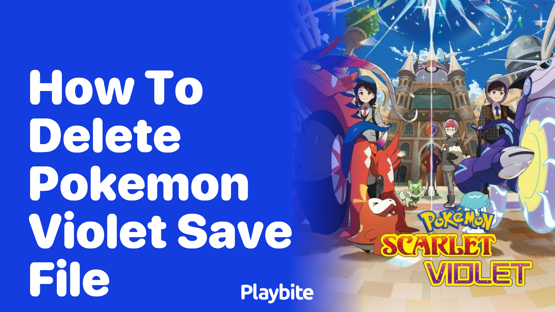 How to delete your Pokemon Violet save file - Playbite