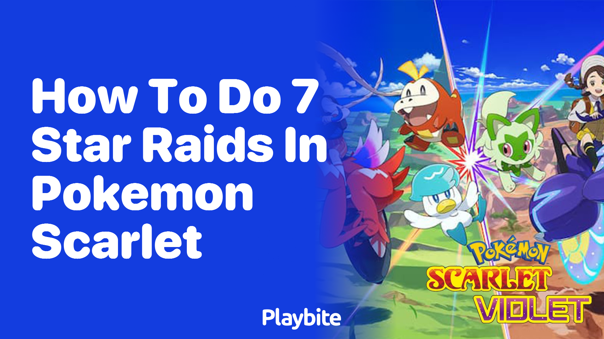 How to Do 7 Star Raids in Pokemon Scarlet - Playbite