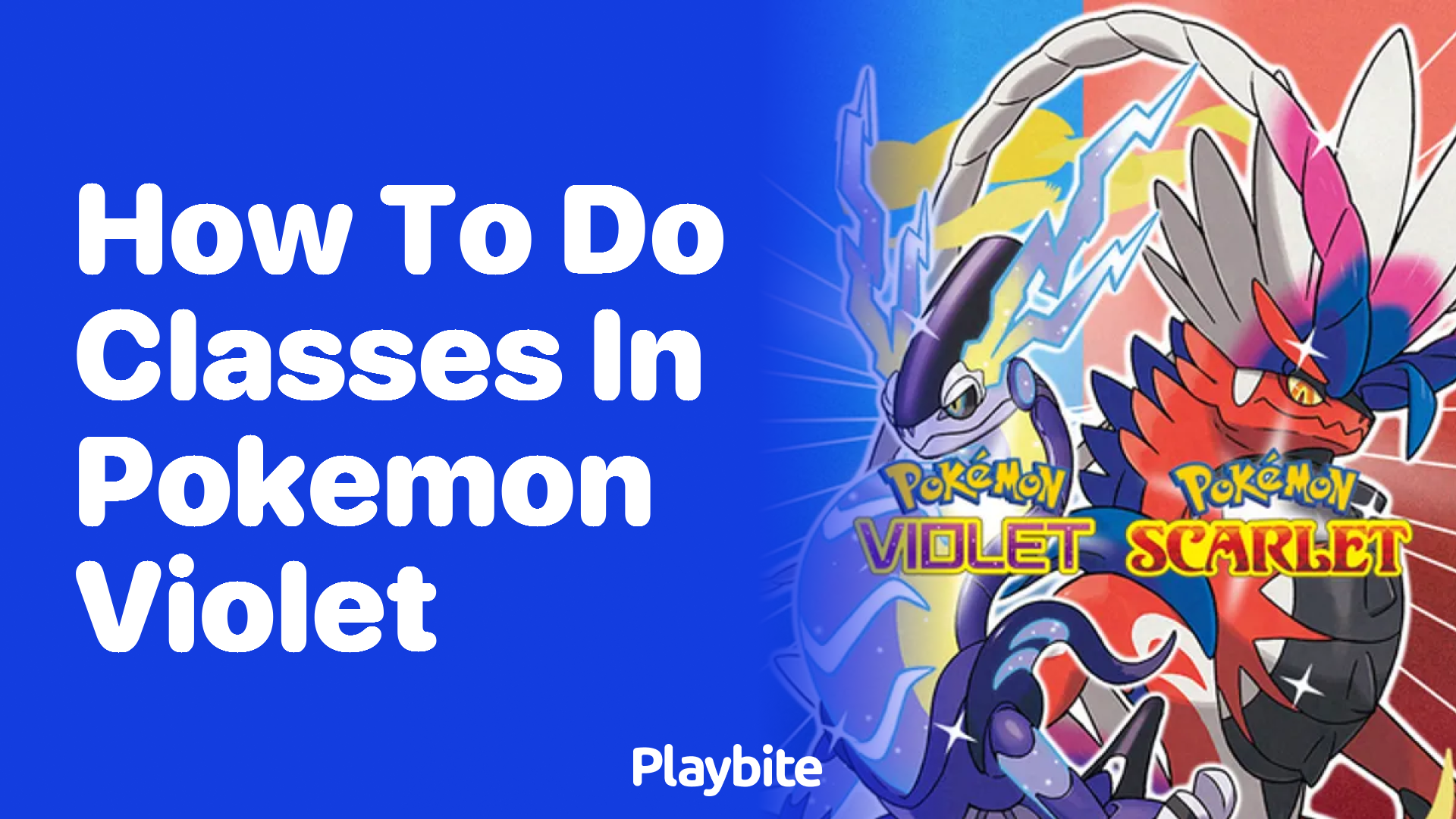 How to do classes in Pokemon Violet - Playbite