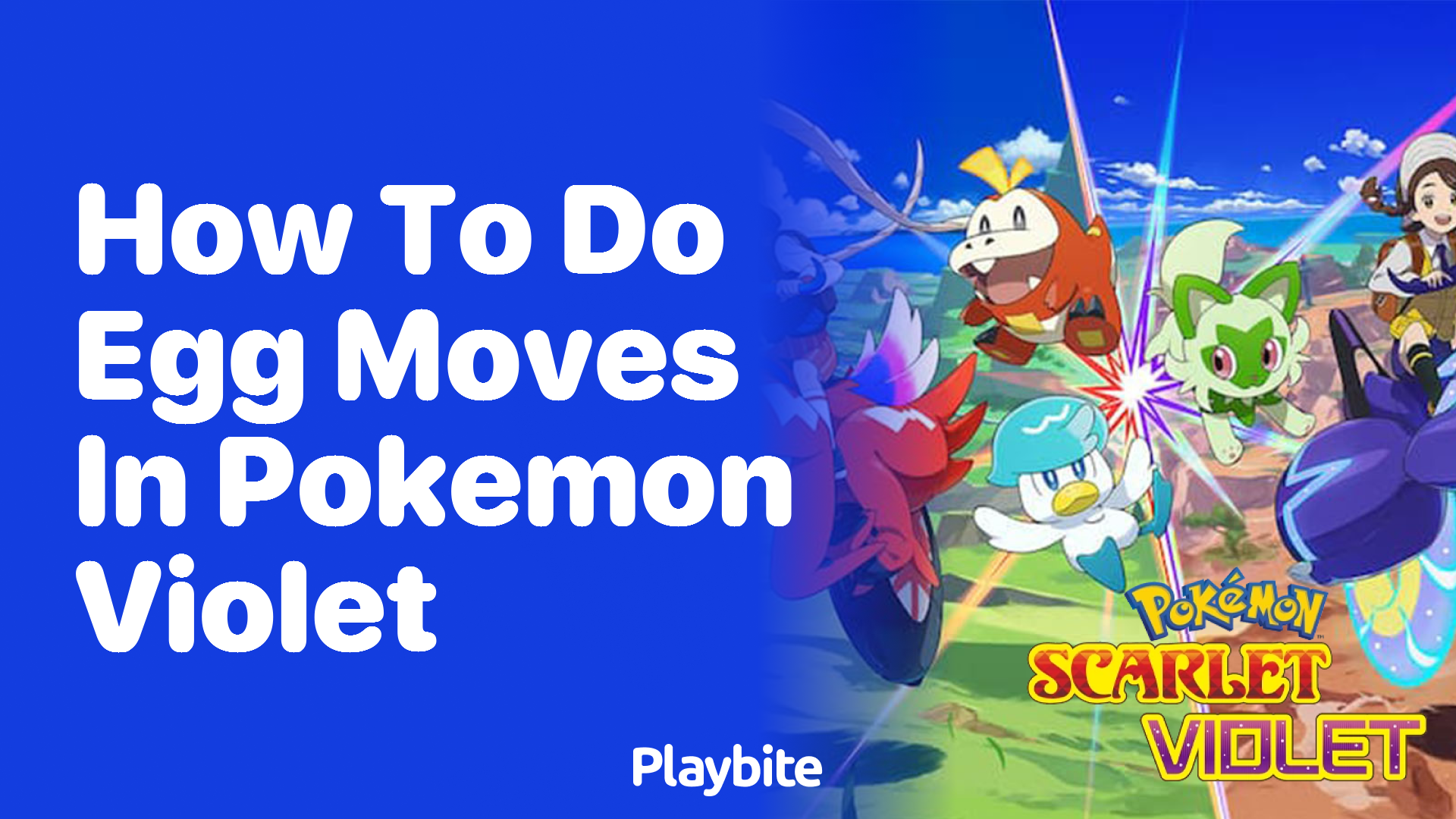 How to do egg moves in Pokemon Violet - Playbite
