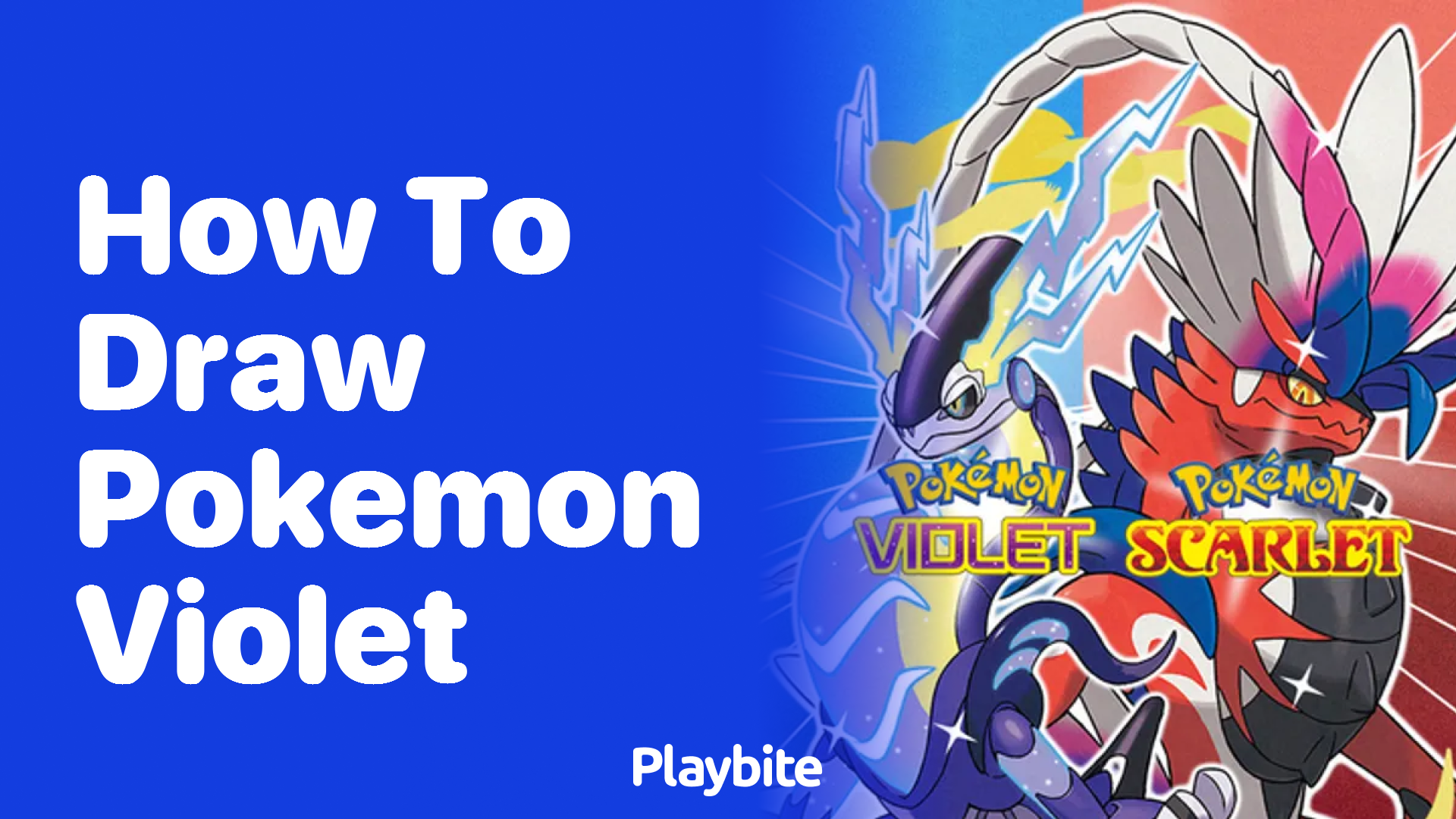 How to draw Pokemon Violet - Playbite