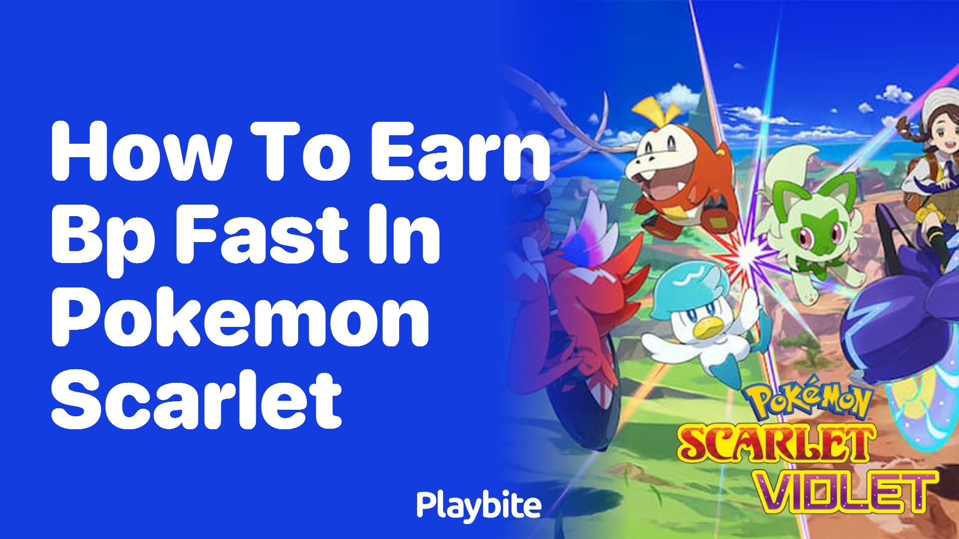 How to earn BP fast in Pokemon Scarlet - Playbite