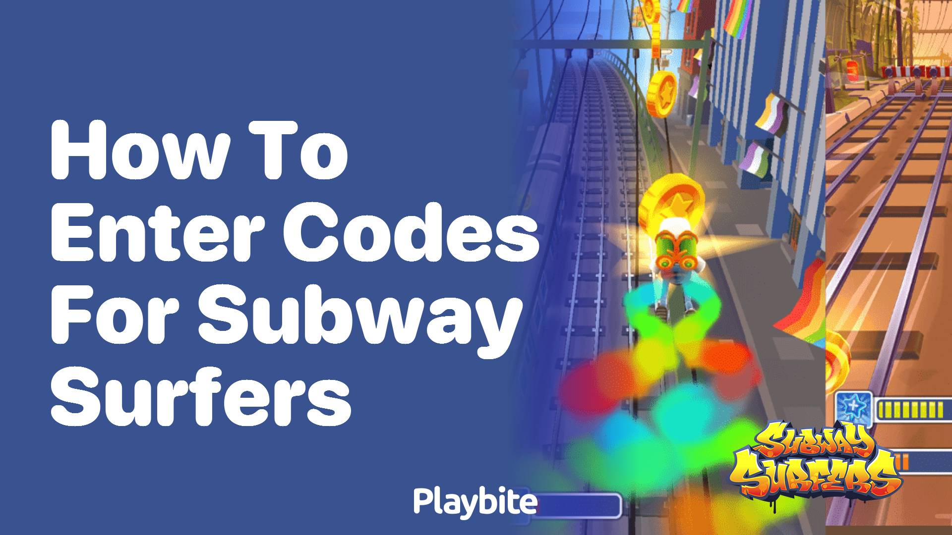 How to Enter Codes for Subway Surfers - Playbite