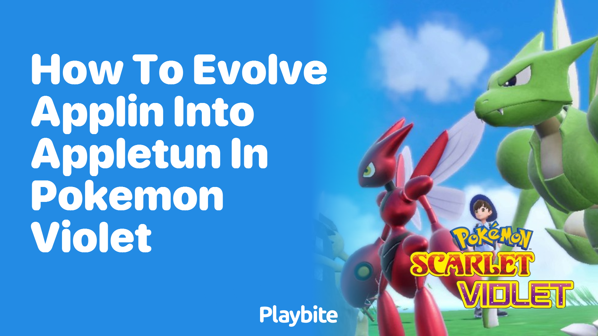 How to Evolve Applin into Appletun in Pokemon Violet - Playbite