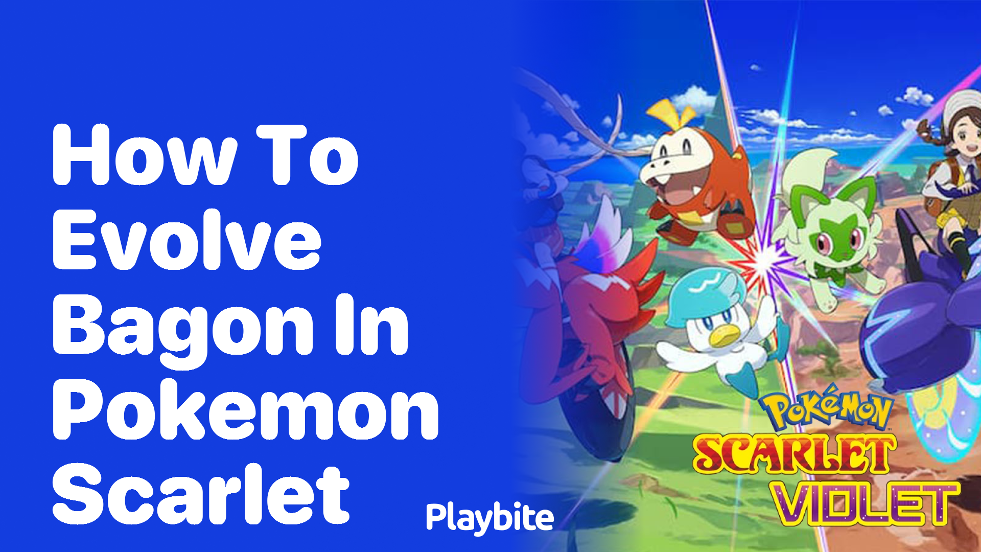 How to evolve Bagon in Pokemon Scarlet - Playbite