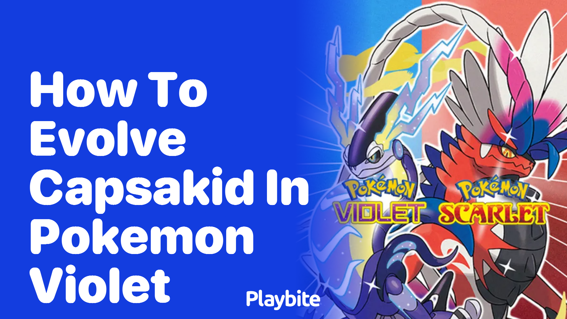 How to evolve Capsakid in Pokemon Violet - Playbite