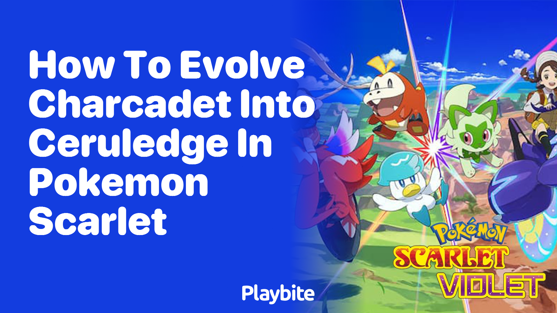 How to evolve Charcadet into Ceruledge in Pokemon Scarlet - Playbite