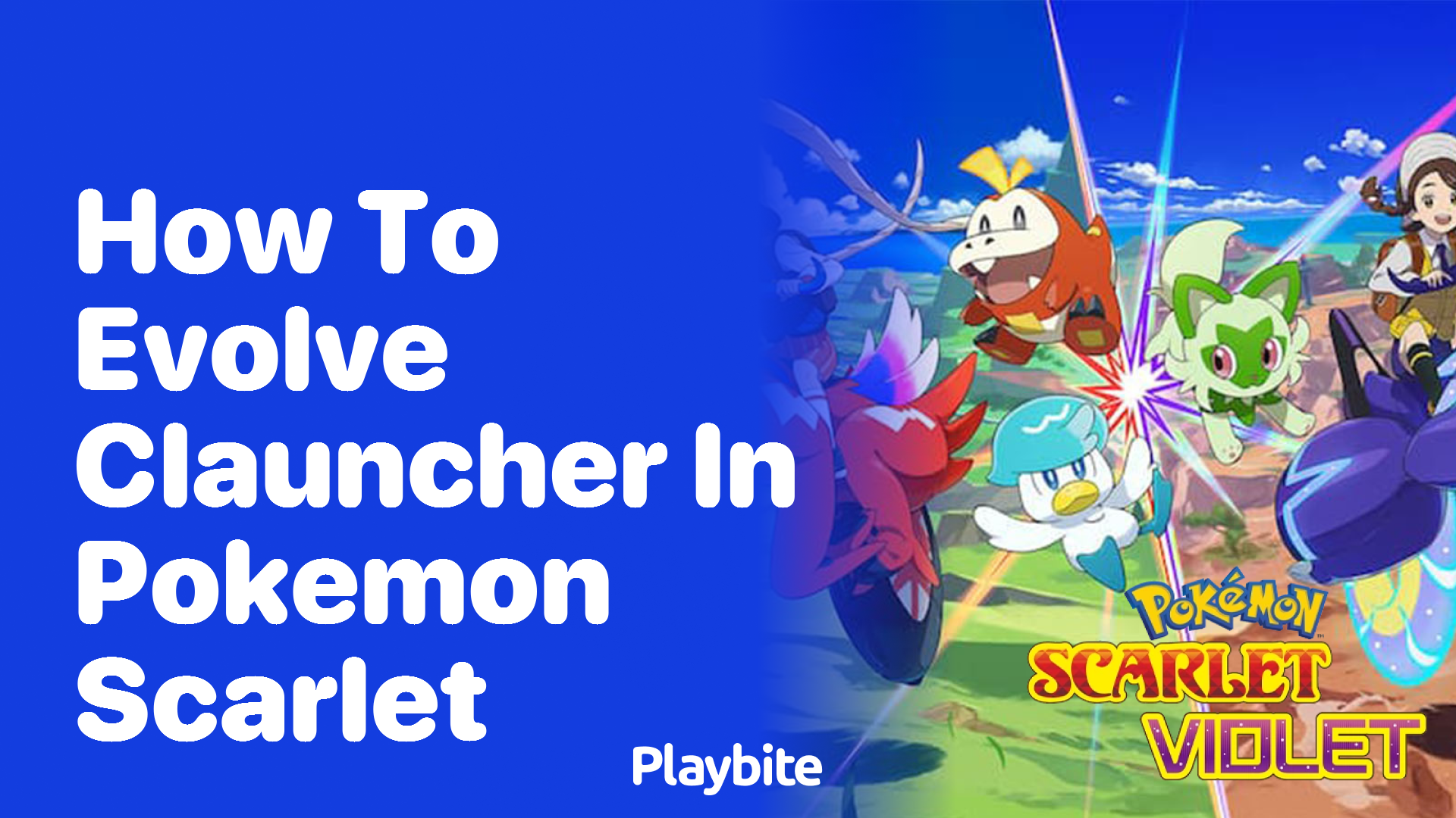How to evolve Clauncher in Pokemon Scarlet - Playbite