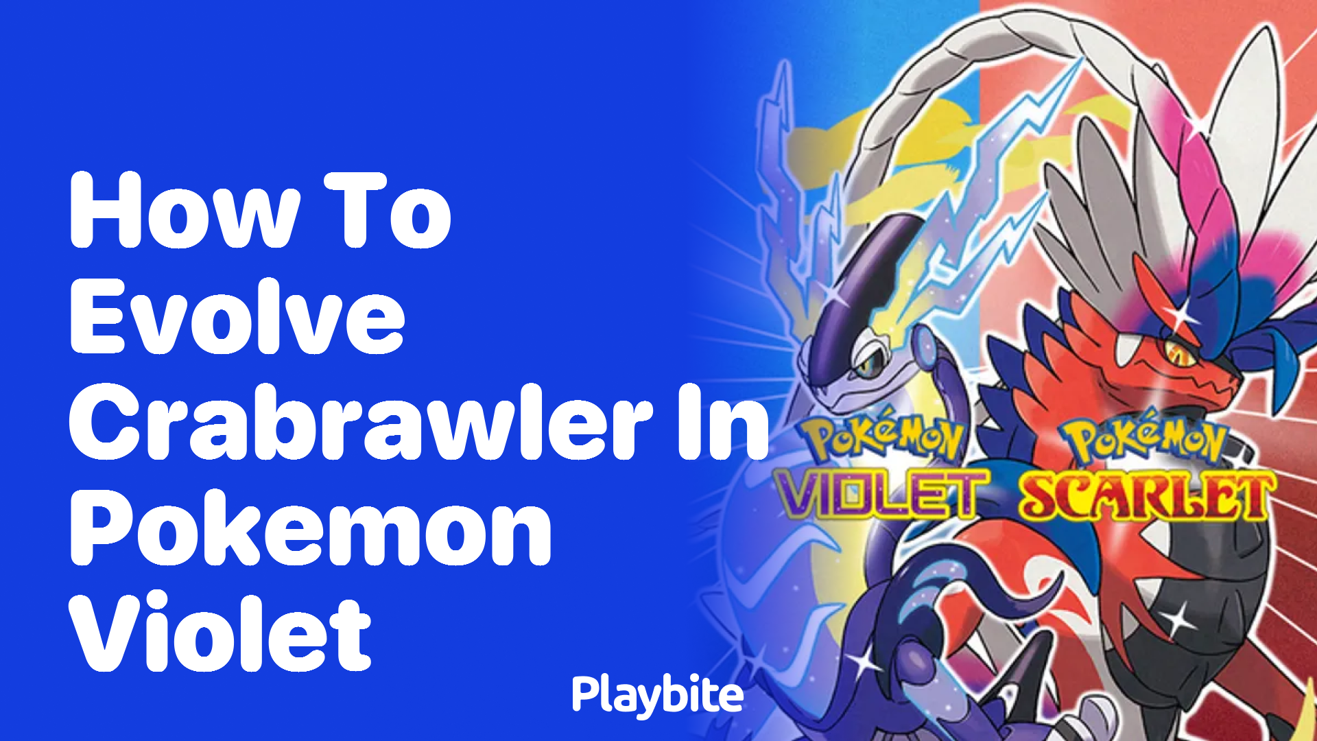How to Evolve Crabrawler in Pokemon Violet - Playbite