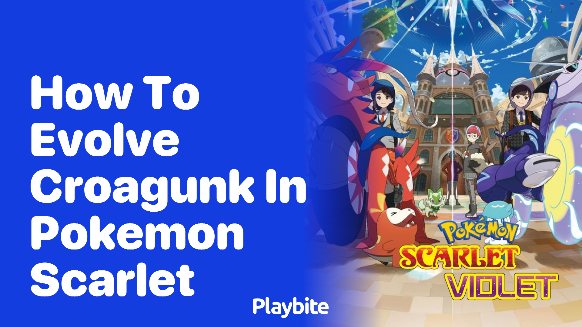 How to Evolve Croagunk in Pokemon Scarlet - Playbite