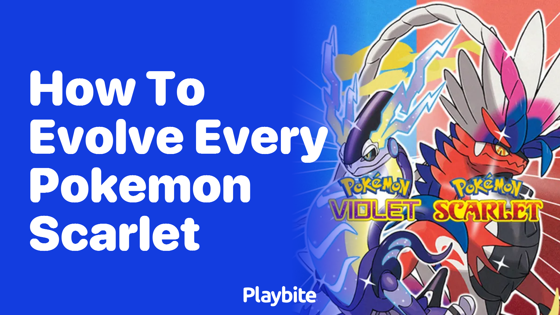 How to evolve every Pokemon in Pokemon Scarlet - Playbite
