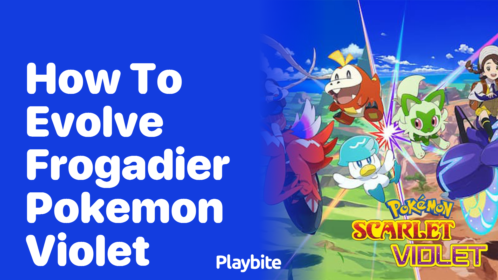 How to evolve Frogadier in Pokemon Violet - Playbite