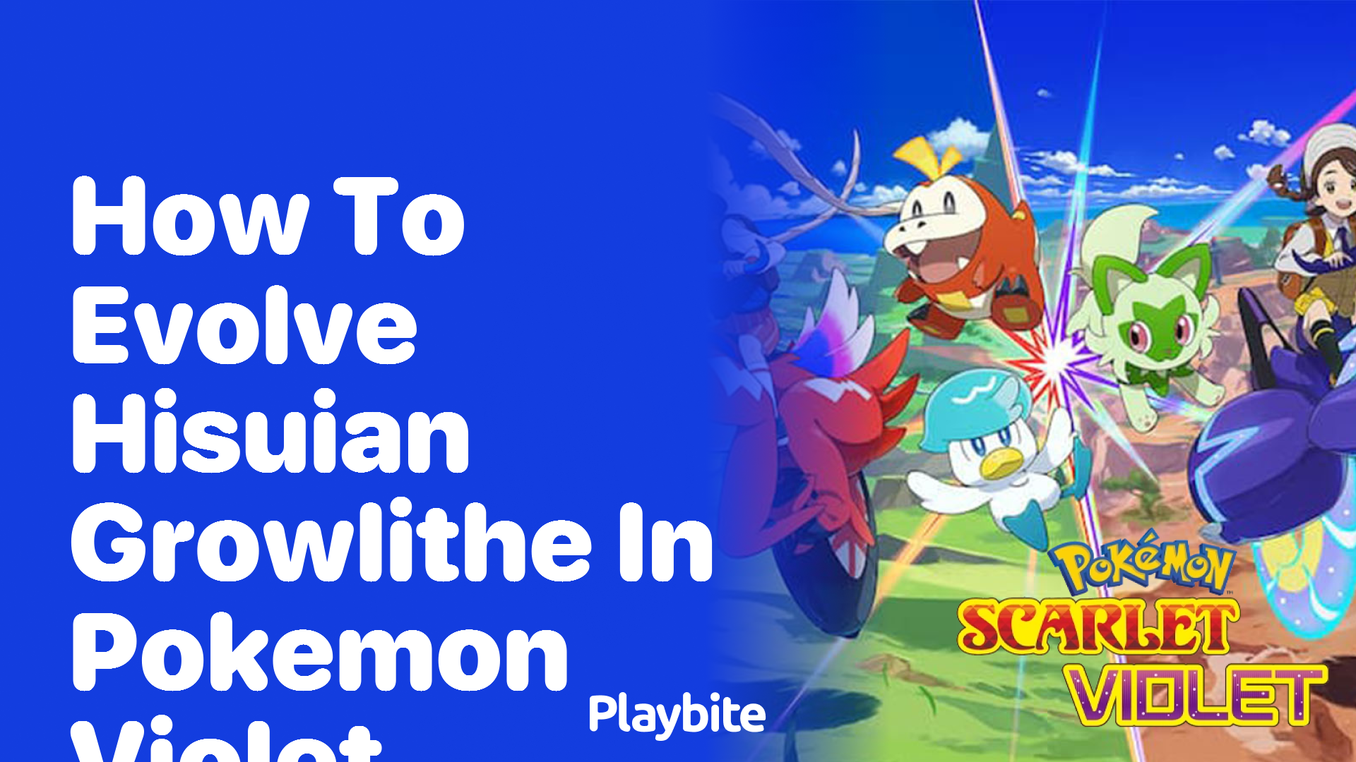 How to evolve Hisuian Growlithe in Pokemon Violet - Playbite