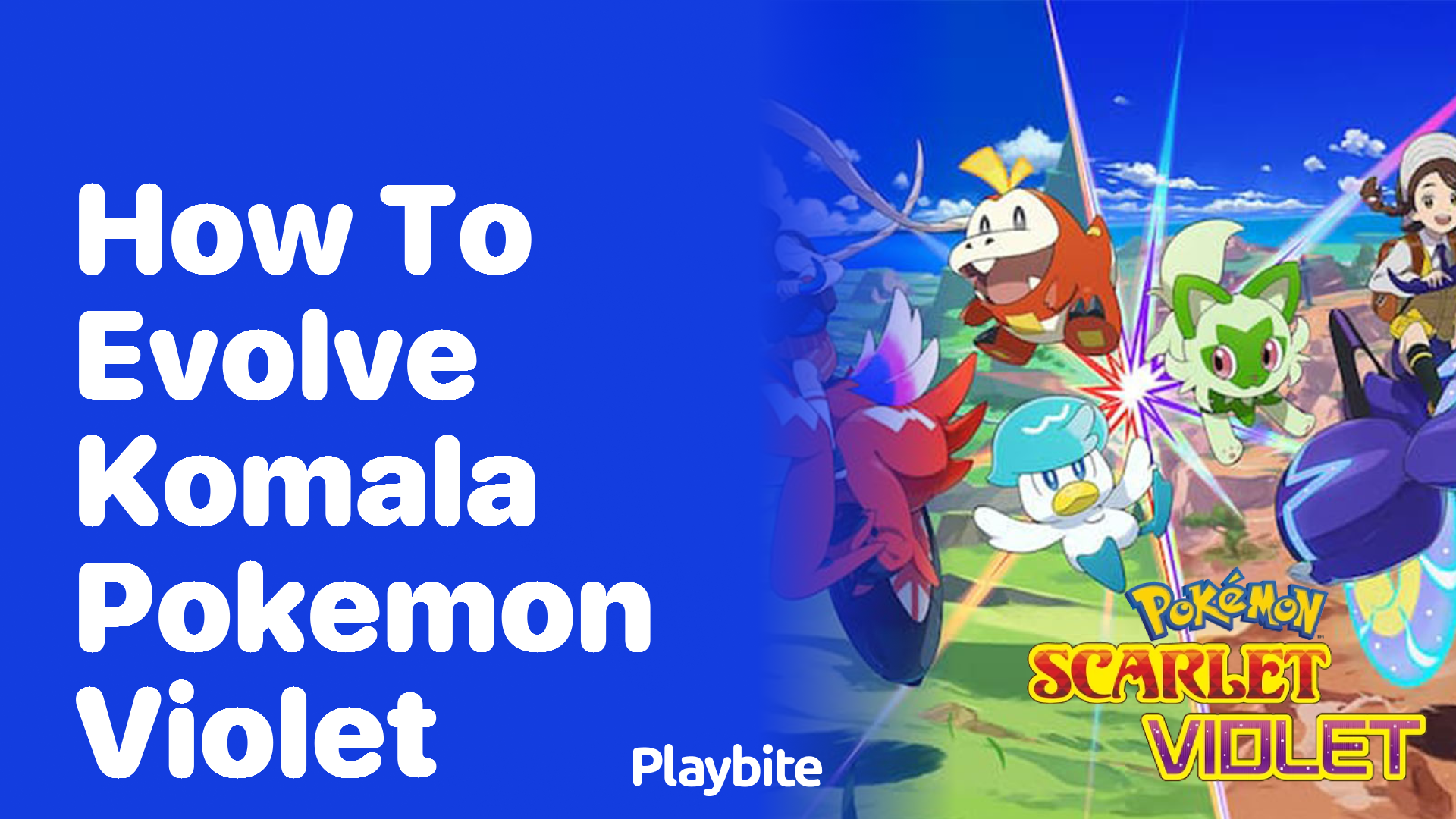 How to evolve Komala in Pokemon Violet - Playbite