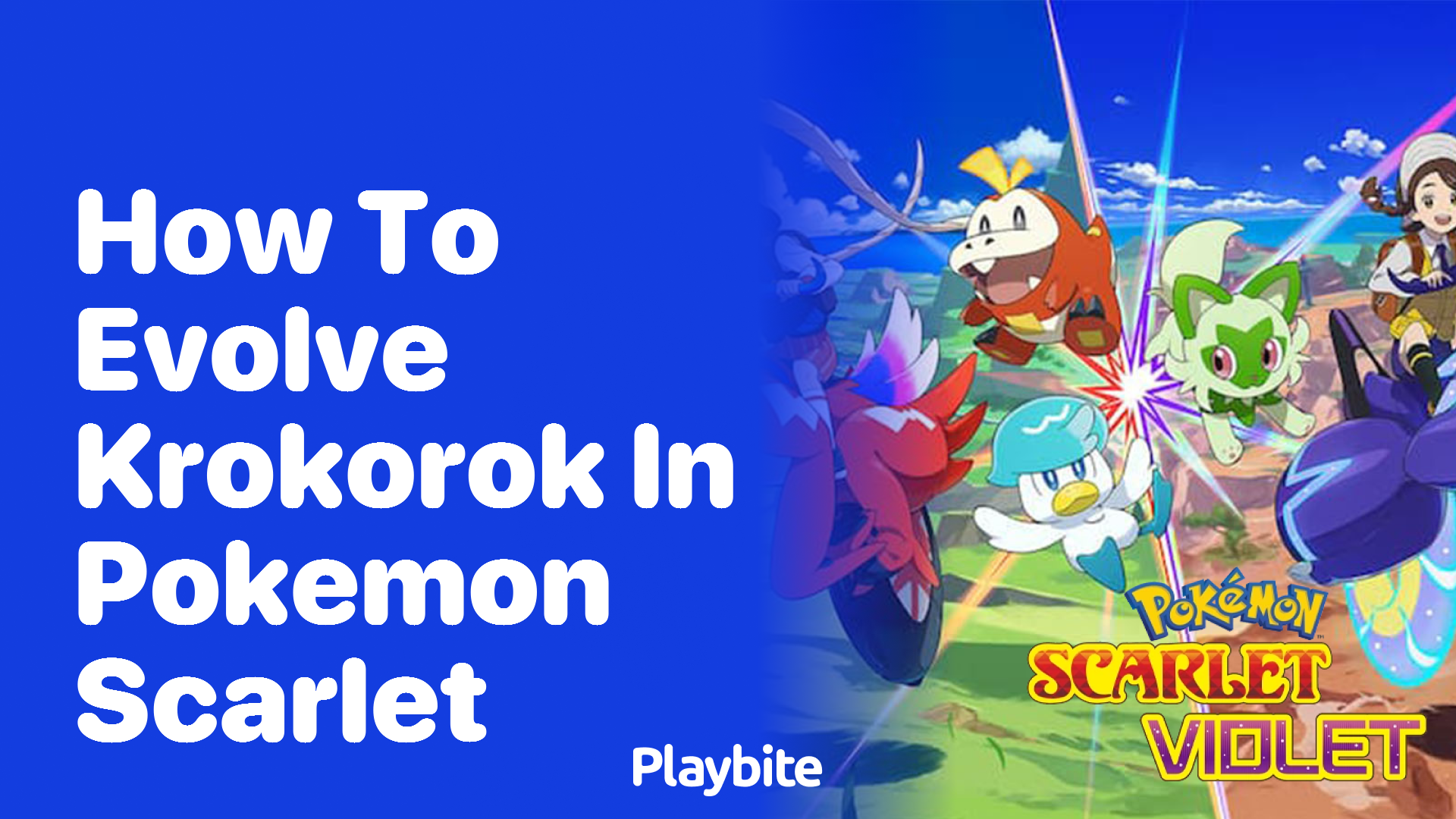 How to evolve Krokorok in Pokemon Scarlet - Playbite