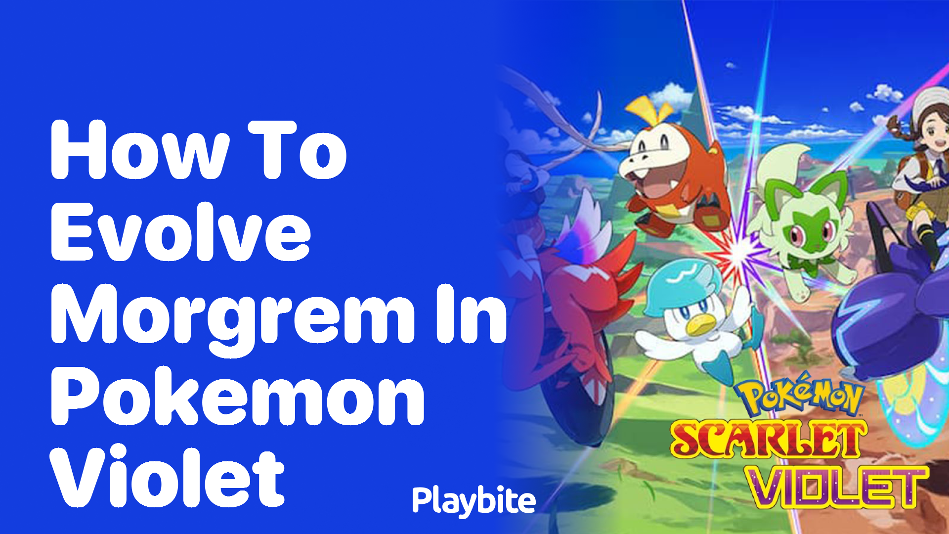 How to evolve Morgrem in Pokemon Violet - Playbite