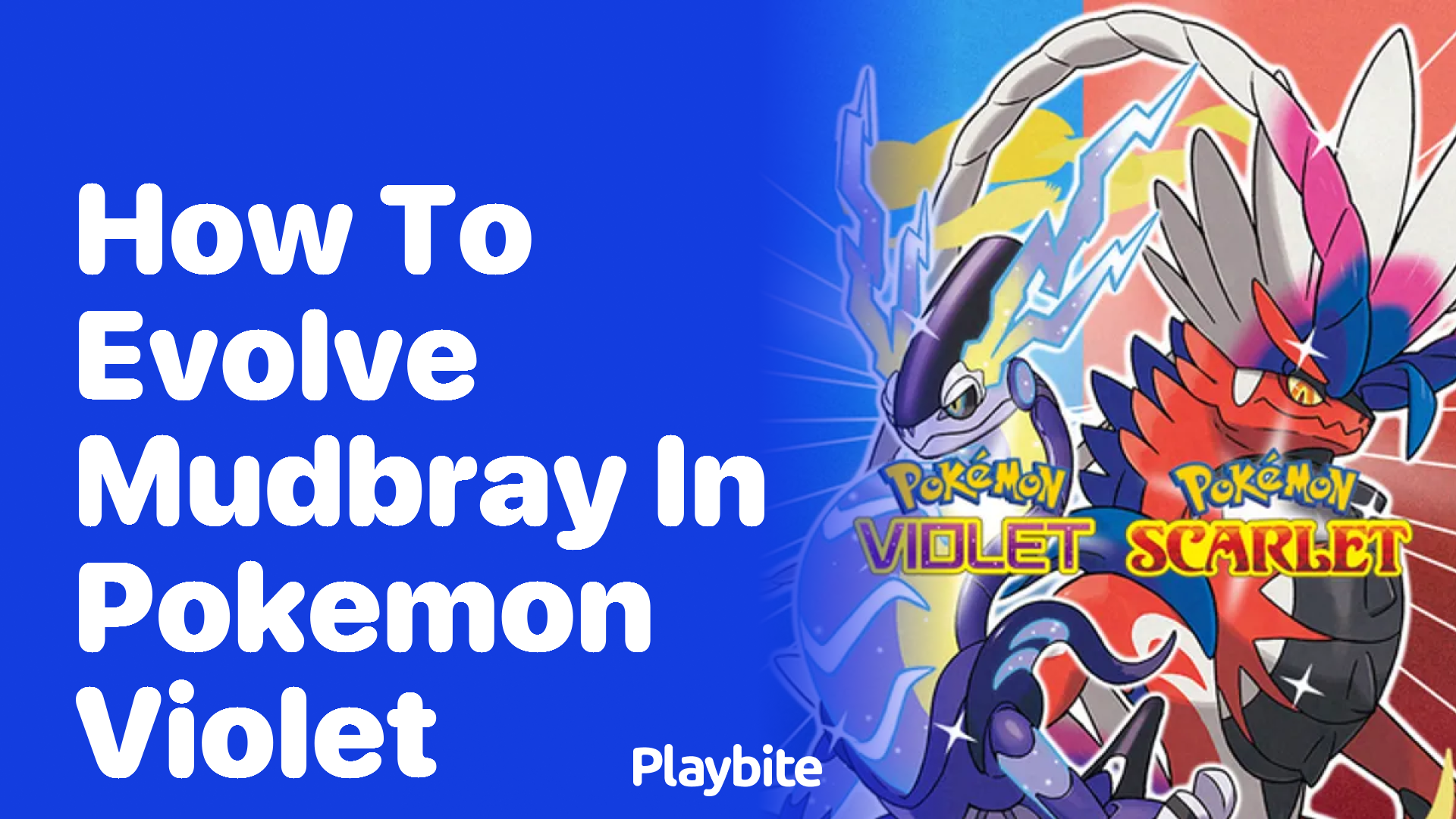 How to evolve Mudbray in Pokémon Violet - Playbite