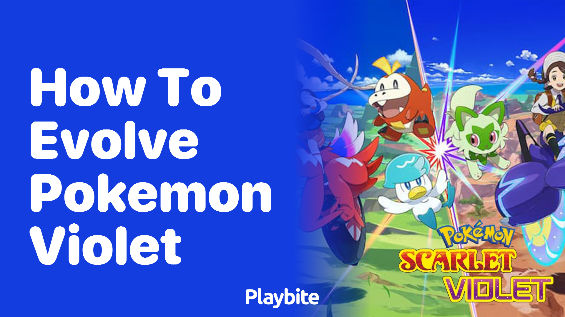 How to Evolve Pokemon in Pokemon Violet - Playbite