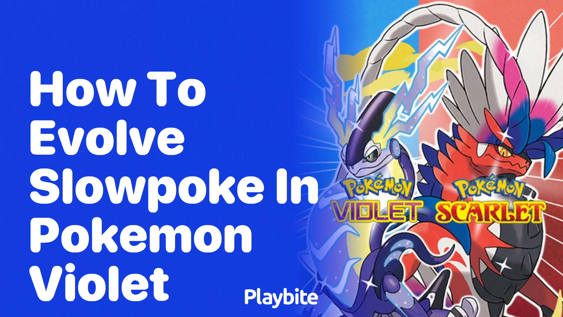 How to evolve Slowpoke in Pokémon Violet - Playbite