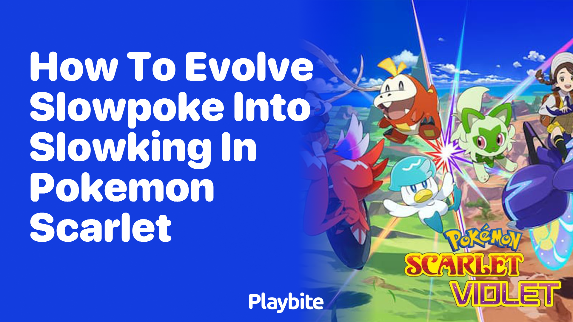 How to Evolve Slowpoke into Slowking in Pokemon Scarlet - Playbite
